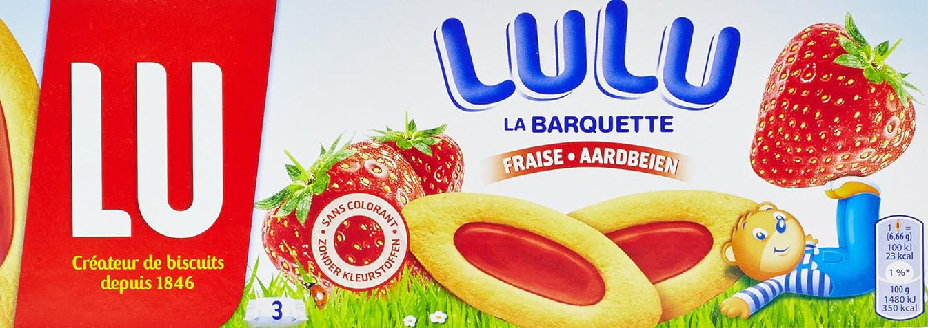 LU Barquette Cookies, Strawberry From France | Try The World