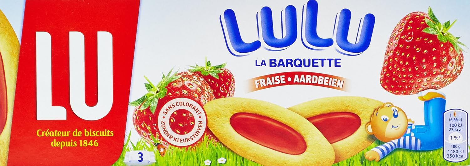 LU Barquette Cookies, Strawberry From France | Try The World